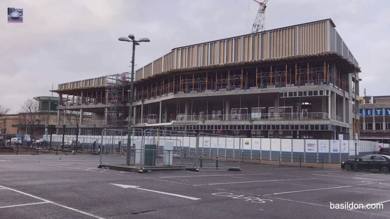 New Basildon College under construction December 2019 - YouTube