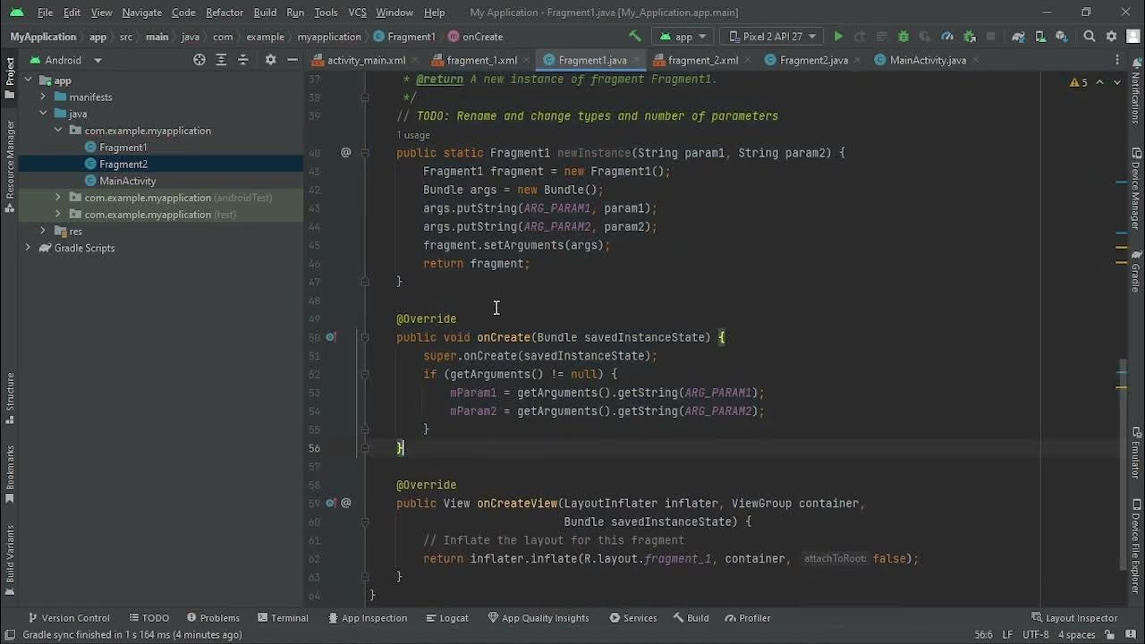Fragment Tutorial Android Studio - YouTube