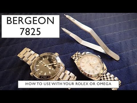 Bergeon 7825 Tweezers - How to use with your Rolex or Omega