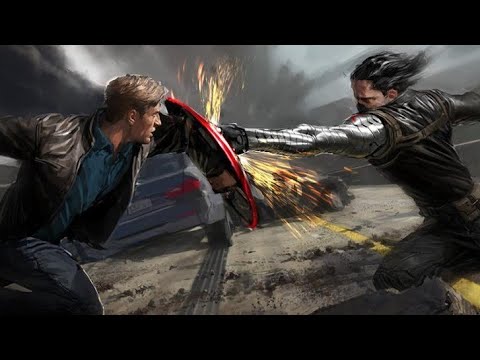 Rockstar - Post Malone ( remix ) | Fight Scene | Captain America: Civil ...