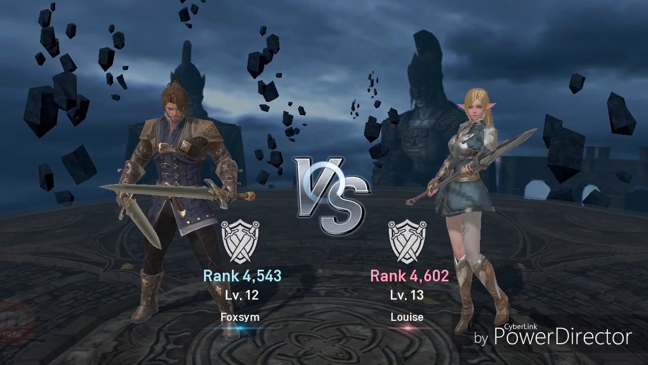 Lineage 2 Revolution: PvP Arena Human Warrior 15/06/17 Dion - YouTube