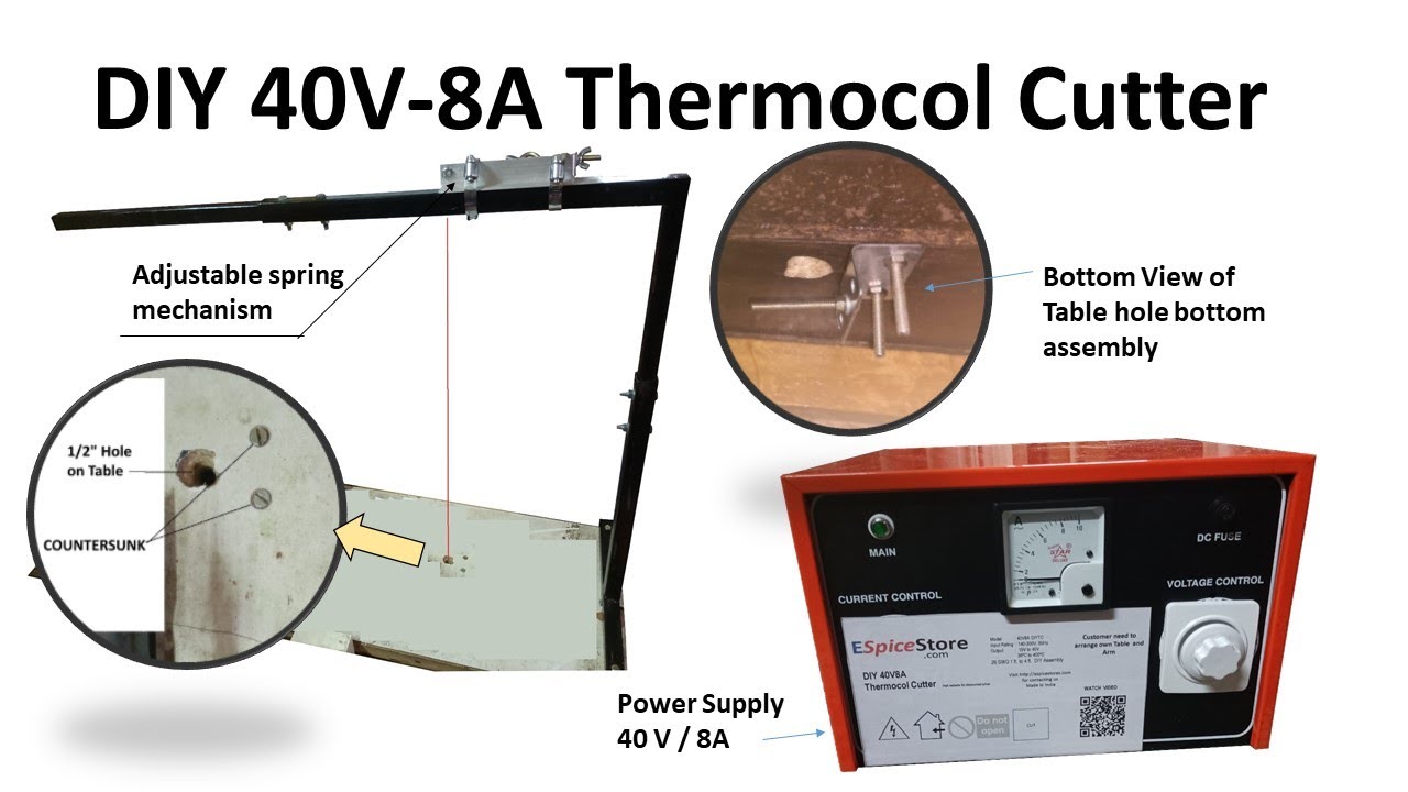 DYI 40V 8A Thermocol Cutter - YouTube