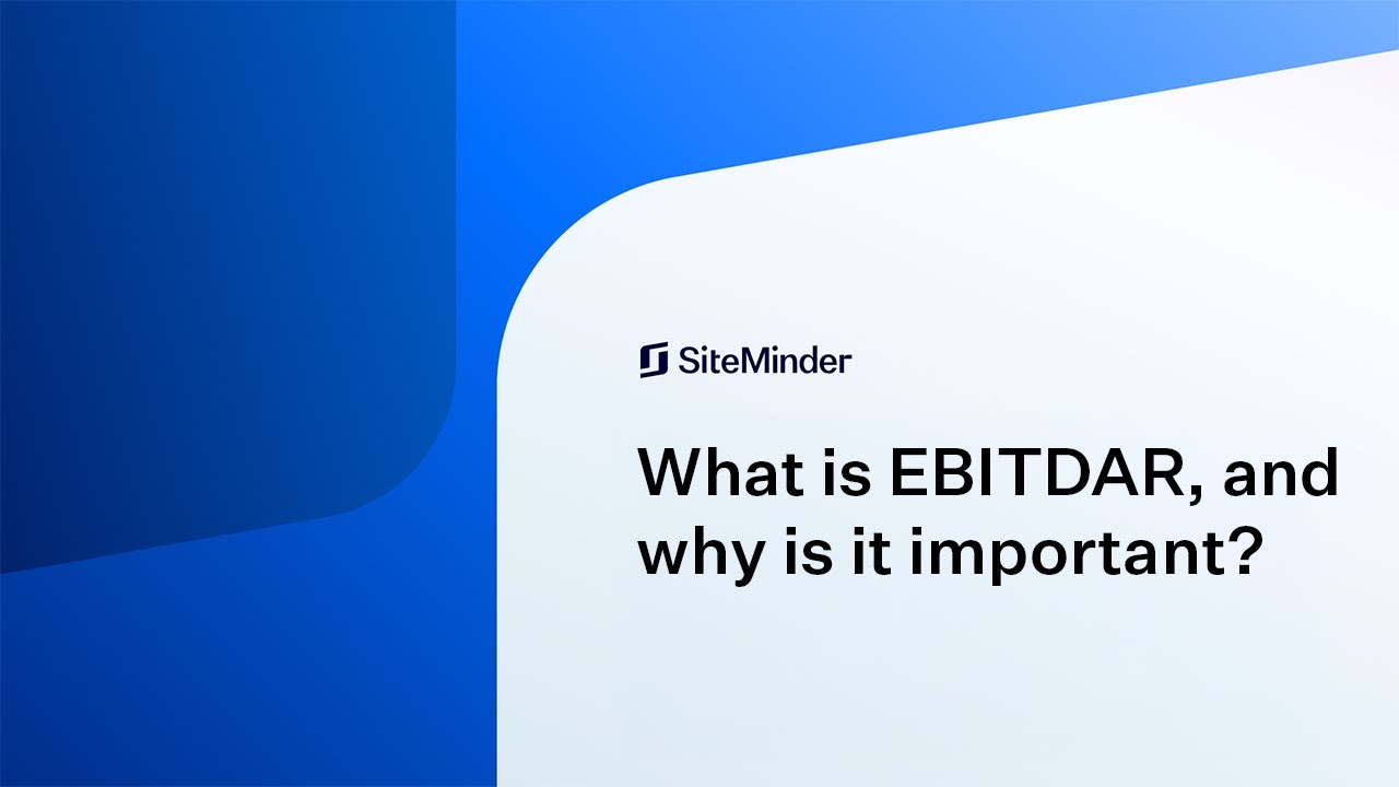 What is EBITDAR, and why is it important? - YouTube
