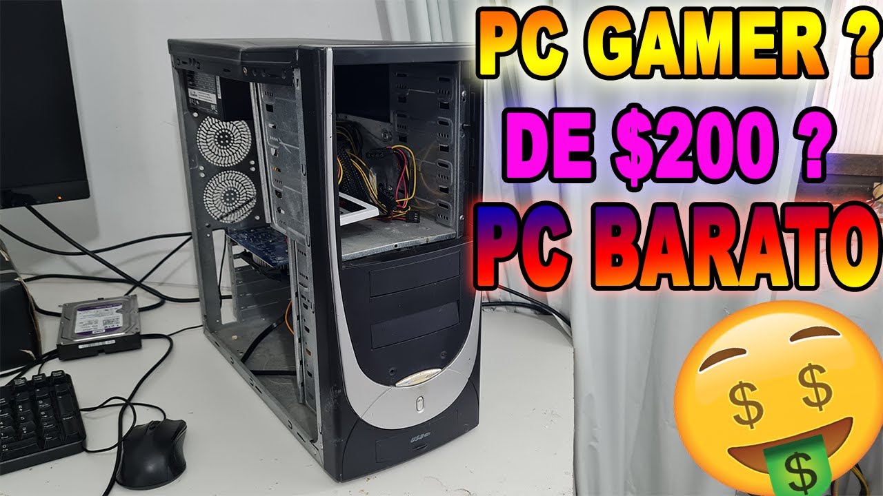 CONSEGUI MONTAR UM PC GAMER BARATINHO DE $200 REAIS COM PEÇAS DA FEIRA ...