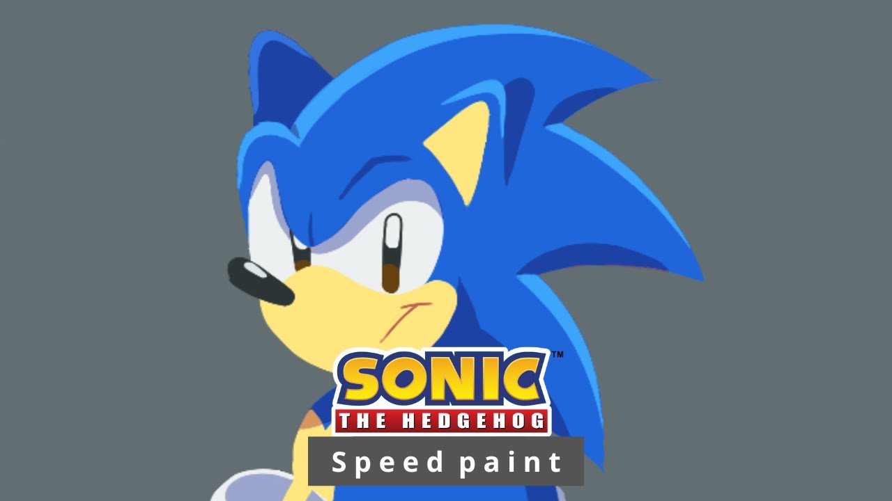 Classic Sonic // Speedpaint // Sonic the Hedgehog - YouTube
