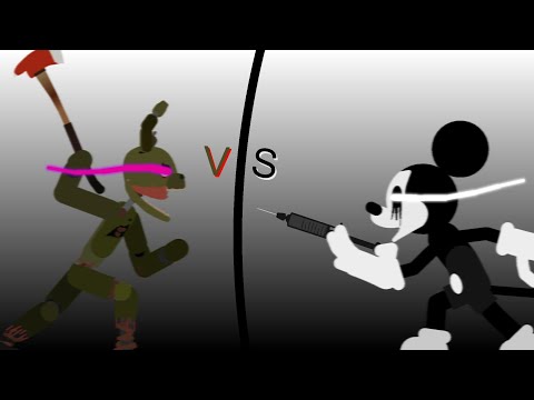 Suicide Mouse Vs Springtrap (Stick Nodes And Kinemaster) (Reupload)
