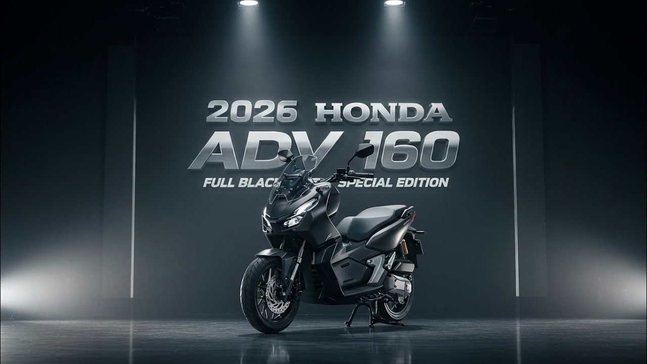 2026 Honda ADV 160 Full Black Special Edition – The Dark Side of ...