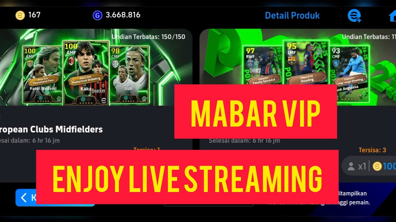 MABAR VIP PUSH DIVISI - YouTube