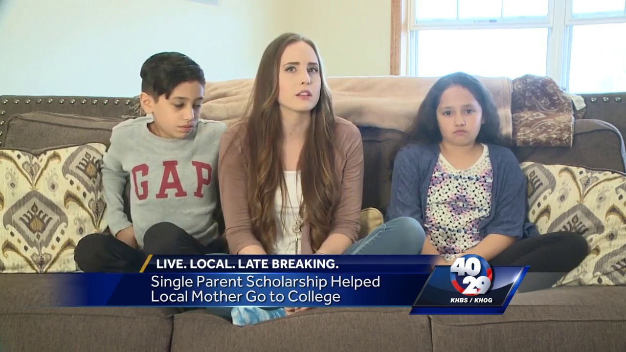 Single Parent Scholarship helped local mother go to college - YouTube
