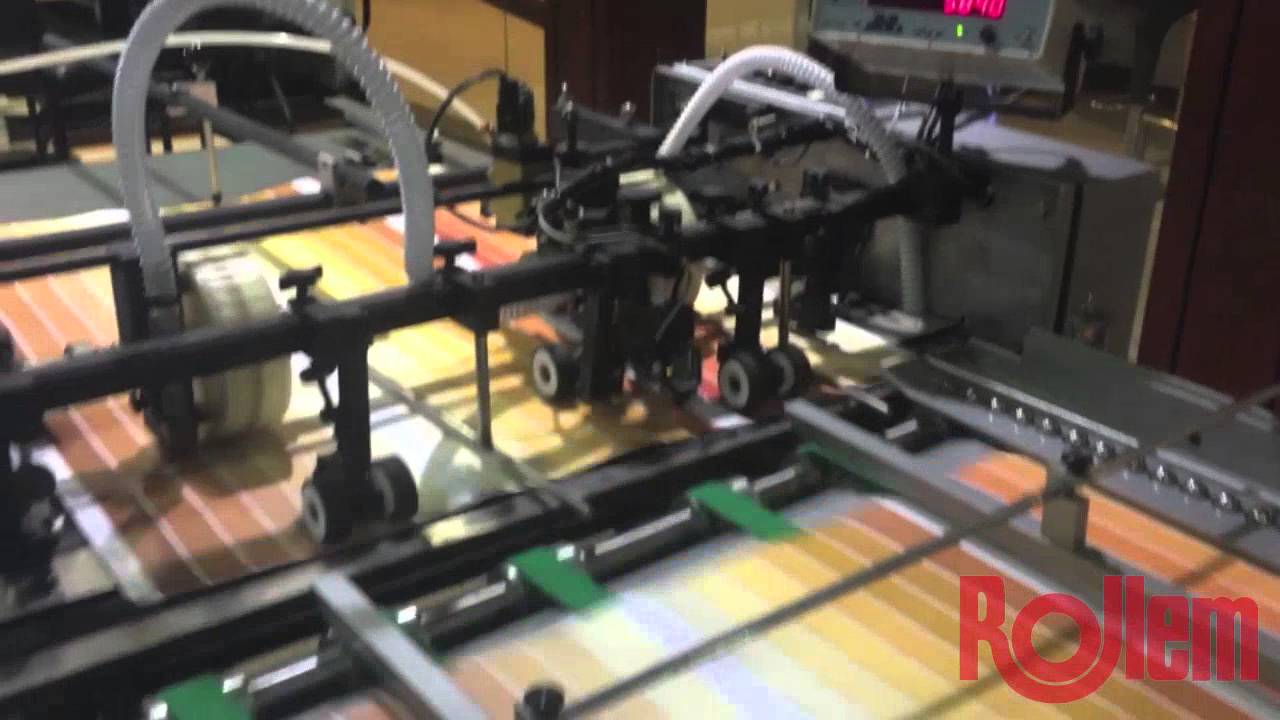 Rollem TR slitting wide format sheets - YouTube