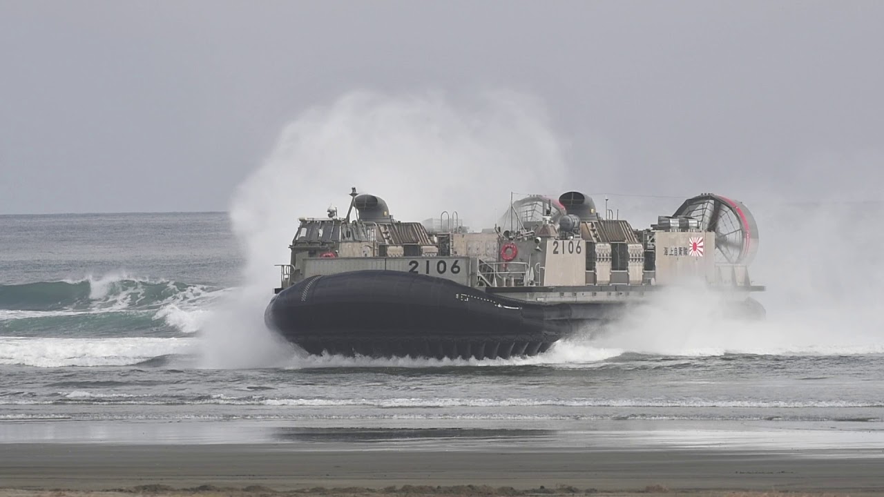 海自LCAC訓練 - YouTube