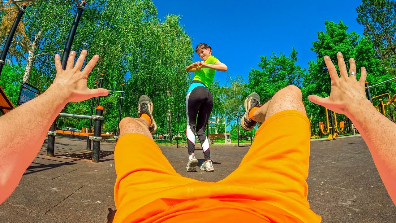 ESCAPING FROM SEXY PUSHY GIRL ( Funny Parkour POV Chase ) - YouTube