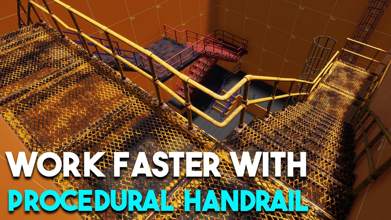 Blender Addon For Creating Handrails| Procedural Handrail - YouTube