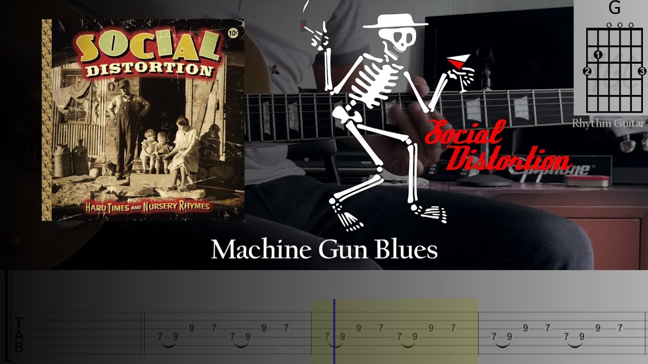 Machine Guns Blues - Social Distortion // Guitar Cover + Tabs Tutorial ...