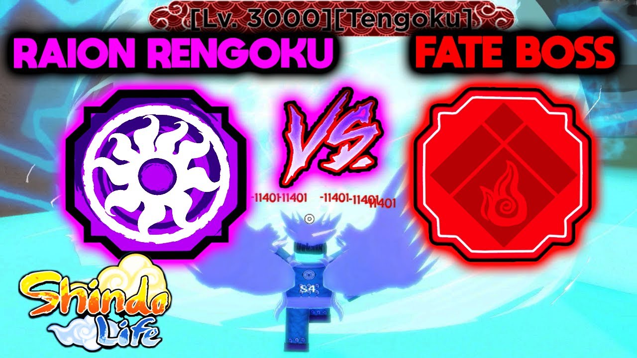 RAIONS 2ND MODE IS THE BEST!!!! RAION-RENGOKU VS FATE BOSS IN SHINDO ...