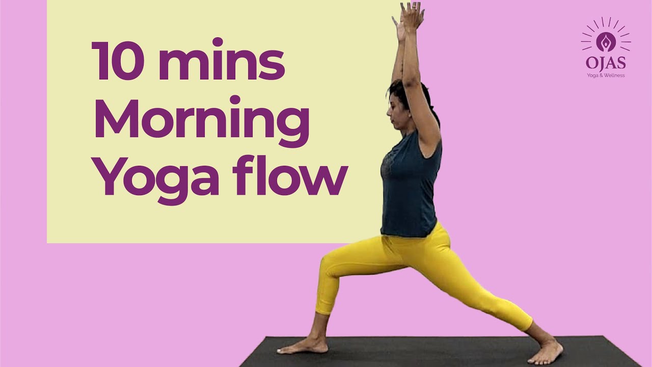 10 mins Morning Yoga Flow | Yoga from Home | - YouTube