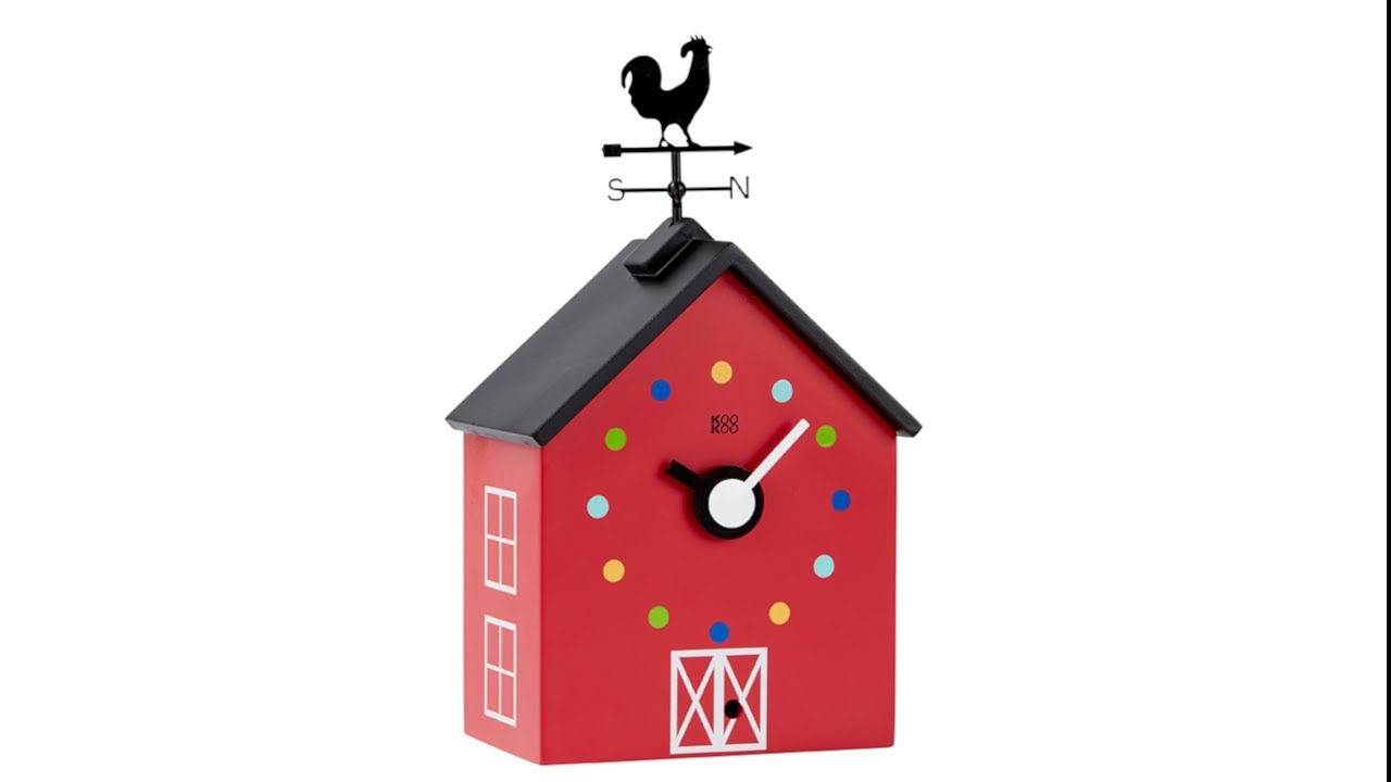 KooKoo RedBarn farm house clock, including 12 farm animals and a ...