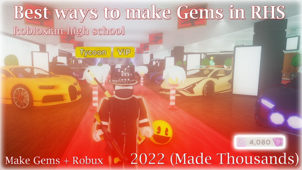 Best ways to make gems in Robloxian High school 2022 - YouTube