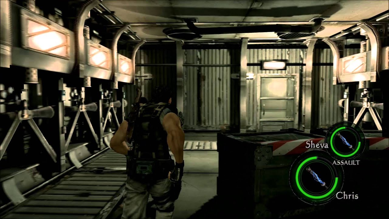 PC版バイオハザード5 5-2をスタンロッドで攻略してみたPart1 resident evil 5 pro 5-2 by stun rod ...