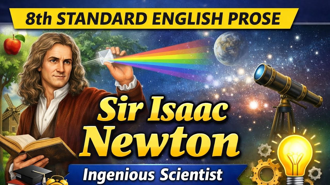 Sir Isaac Newton - Ingenious Scientist explained in Tamil|8th Std ...