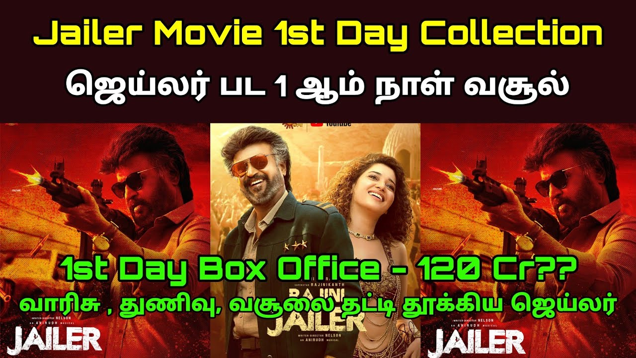 Jailer Rajinikanth Movie 1st Day Box Office Collection Prediction ...