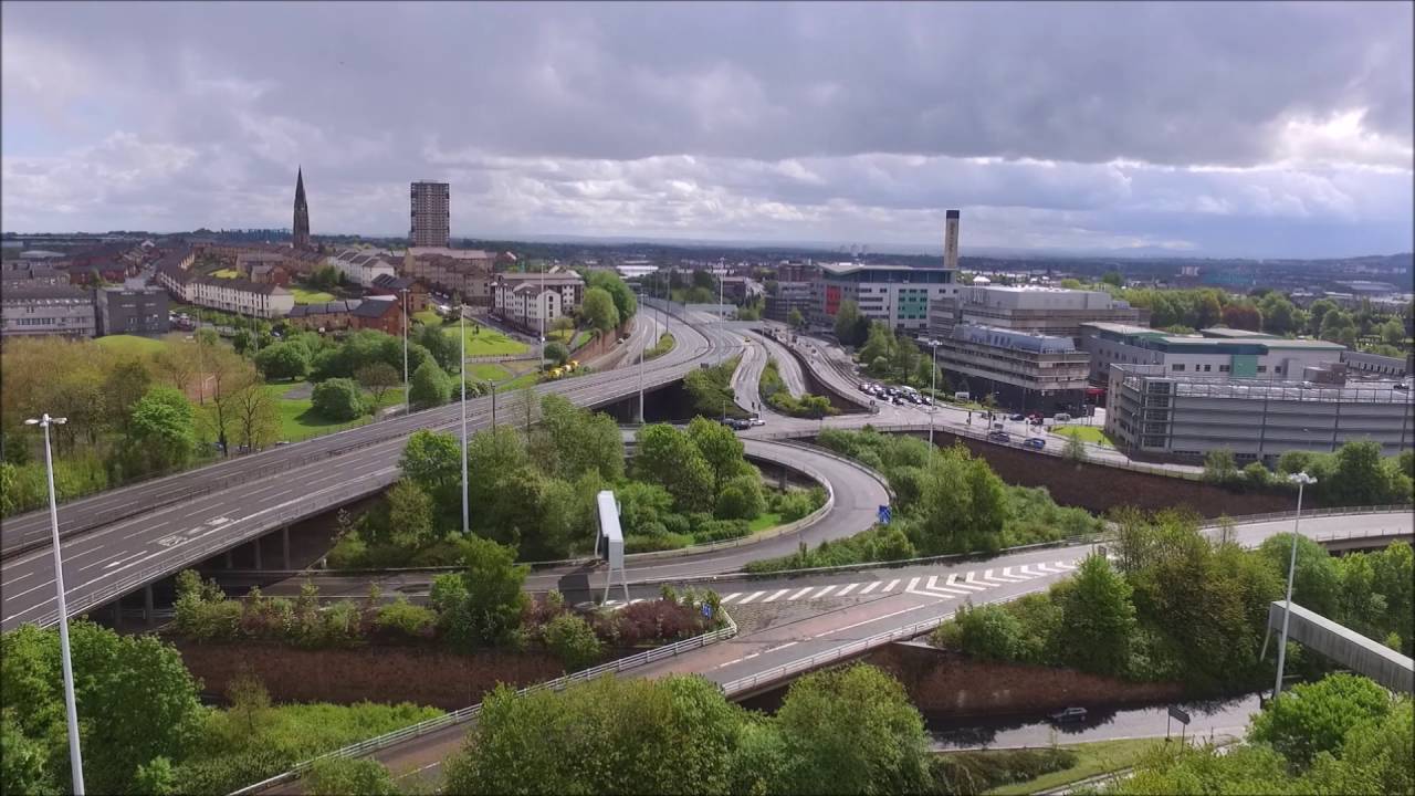 Roystonhill flats, Glasgow. Demolition , drone video mix. - YouTube