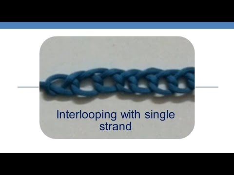 Interlooping with single cord - YouTube