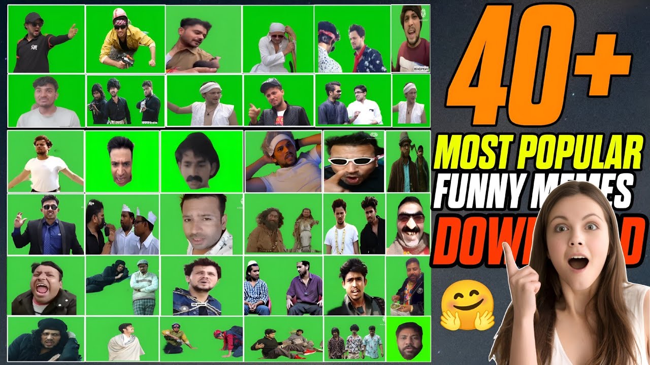Top 30+ Memes | Popular Meme 😂 Clips For Video Editing | Funny Memes ...