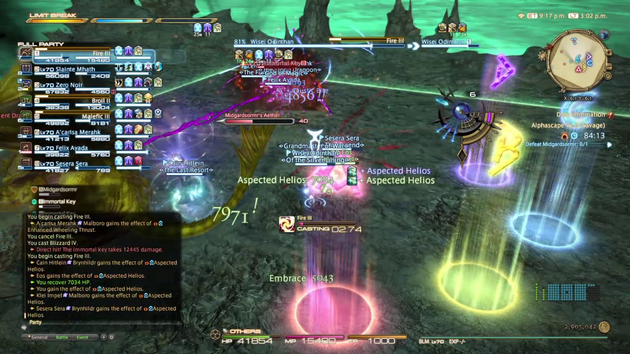 FINAL FANTASY XIV - Black Mage [BLM] Limit Break (METEOR) 233,000 ...