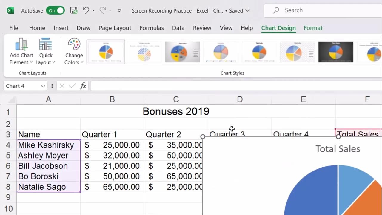 Excel Create Pie Chart And Format Data Labels 2 Youtube
