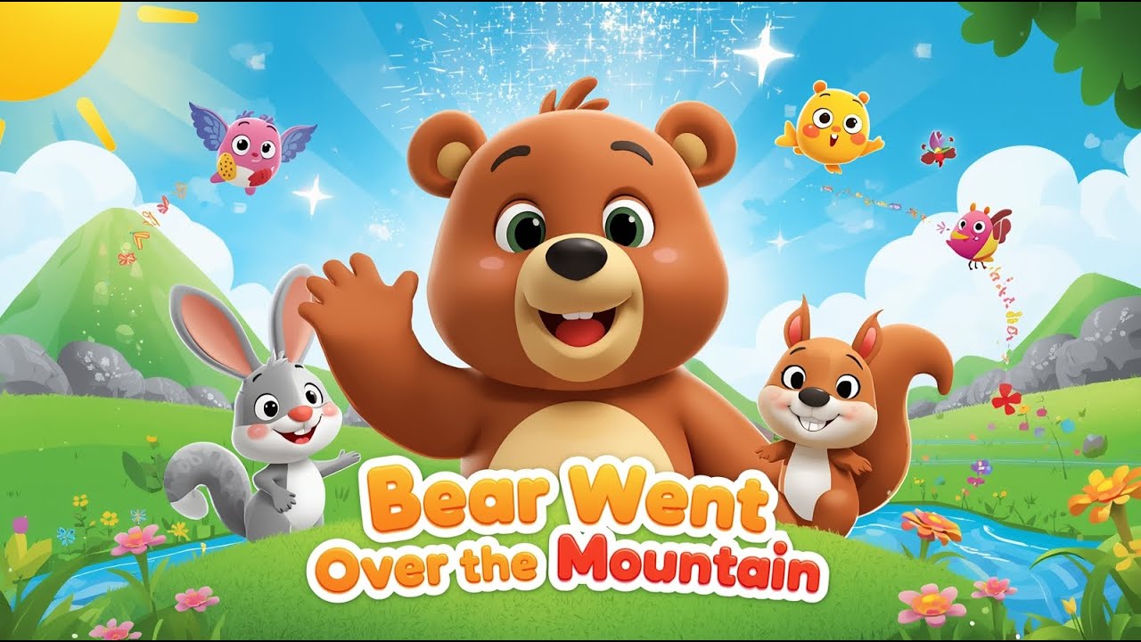 The Bear Went Over the Mountain Rhyme | Fun Kids Rhyme & Song - YouTube