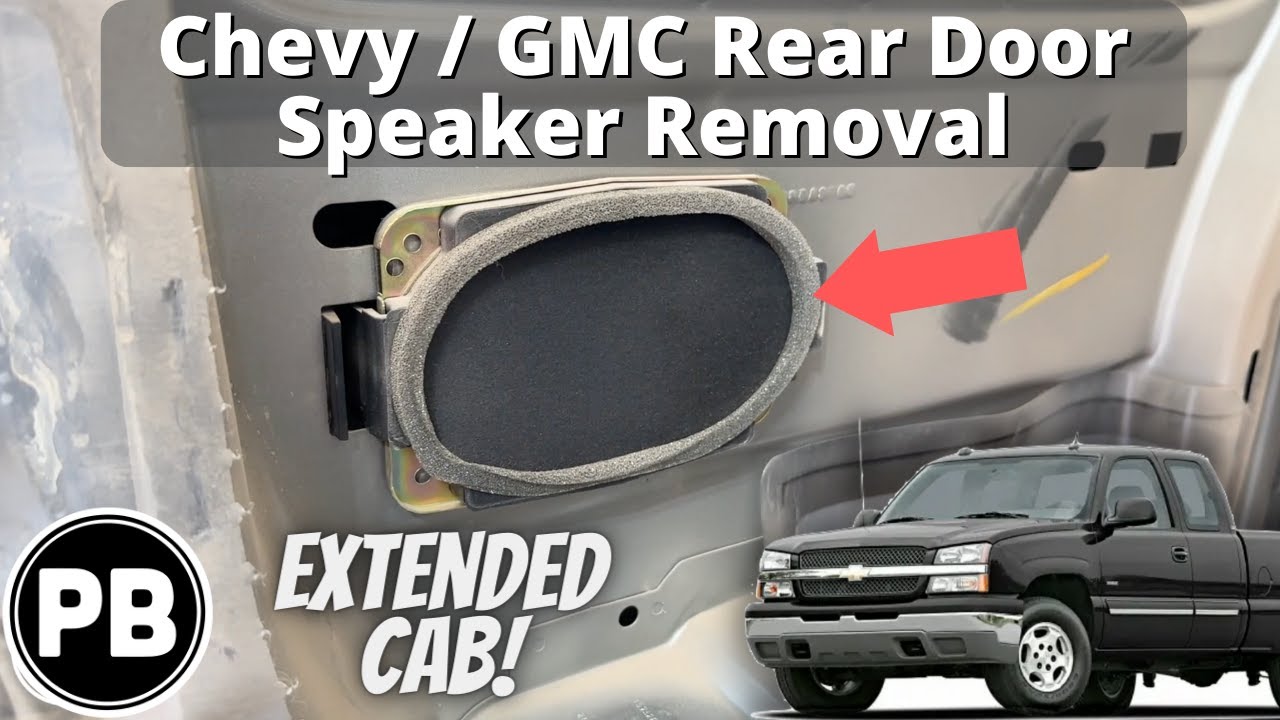 1999 - 2006 Chevy / GMC Rear Door Speaker Install (Extended Cab) - YouTube