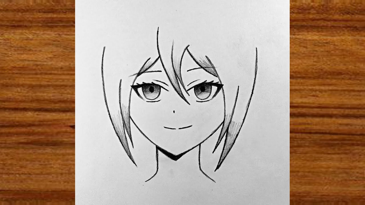 Easy anime girl drawing | How to draw anime girl step by step | Easy ...