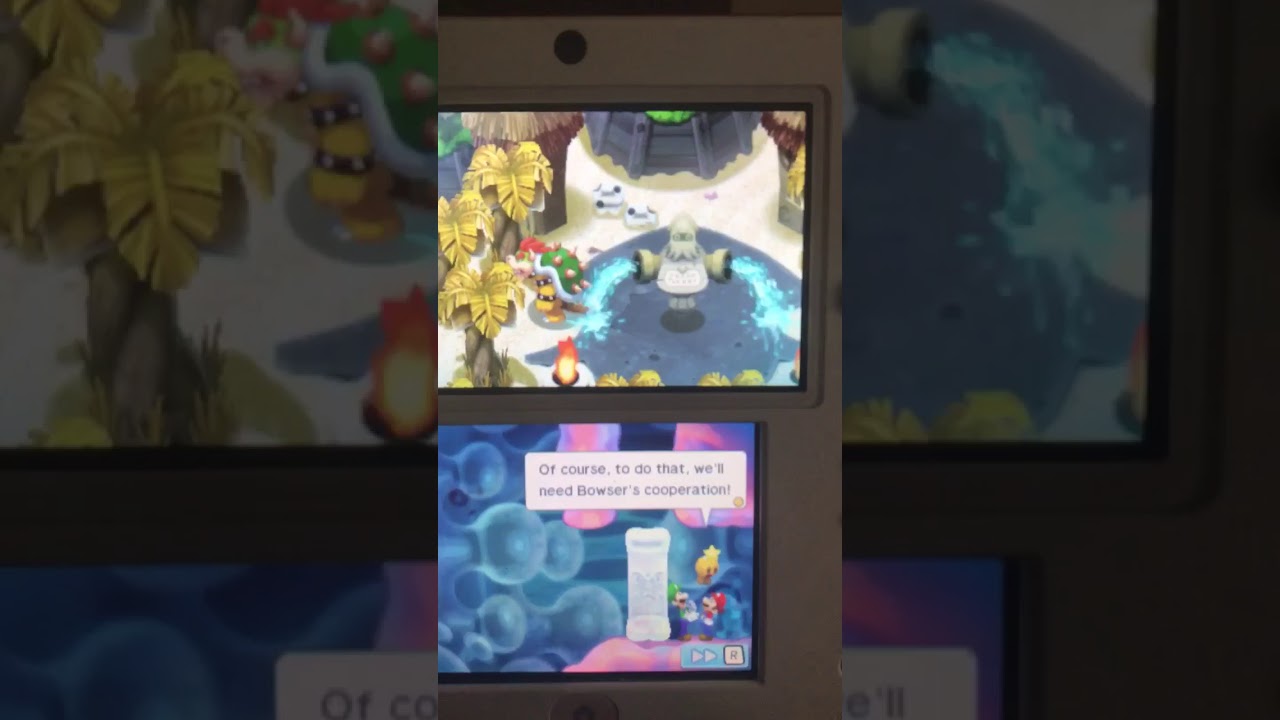 Mario & Luigi: Bowser's Inside Story 3DS - The Mario Bros. go swimming ...