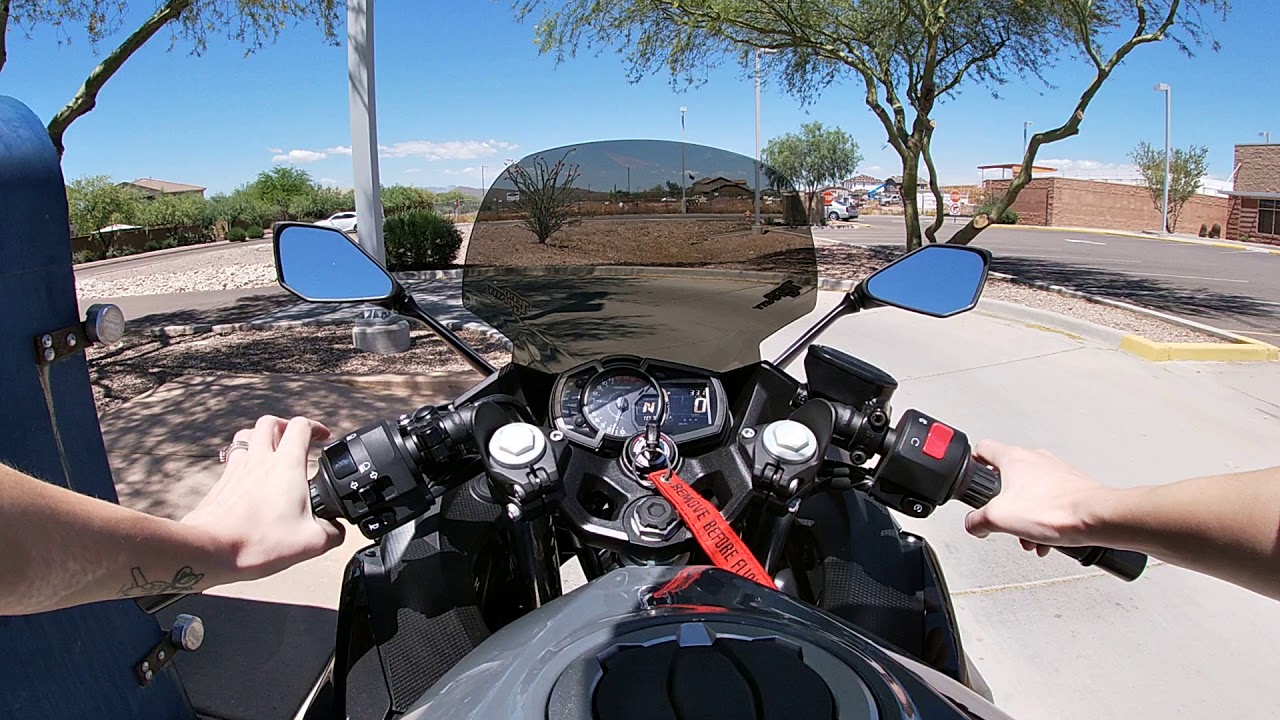 Kawasaki Ninja 400 Zero Gravity Sport Touring windscreen REVIEW! - YouTube