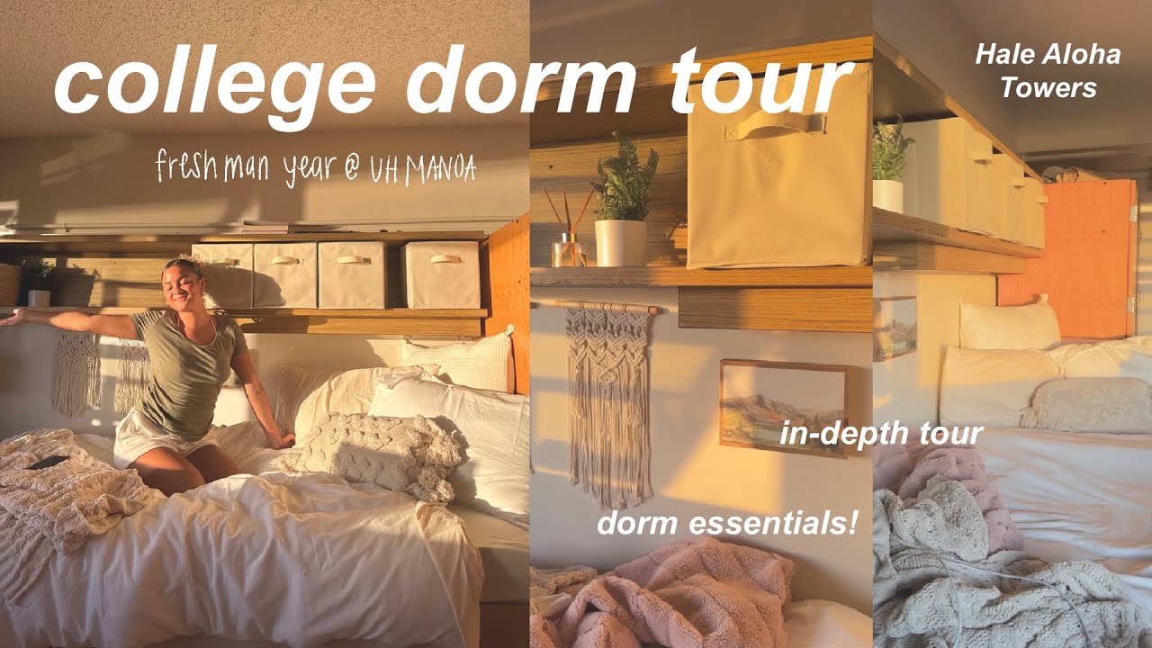 COLLEGE DORM TOUR 2024 @ University of Hawaii !! | freshman year ep. 10 ...