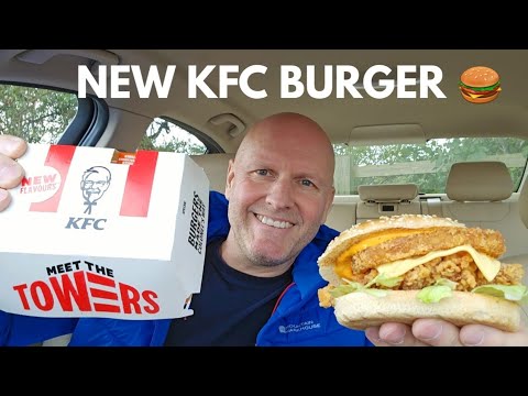 New KFC Zinger Supercharger Tower Burger Meal Review - YouTube