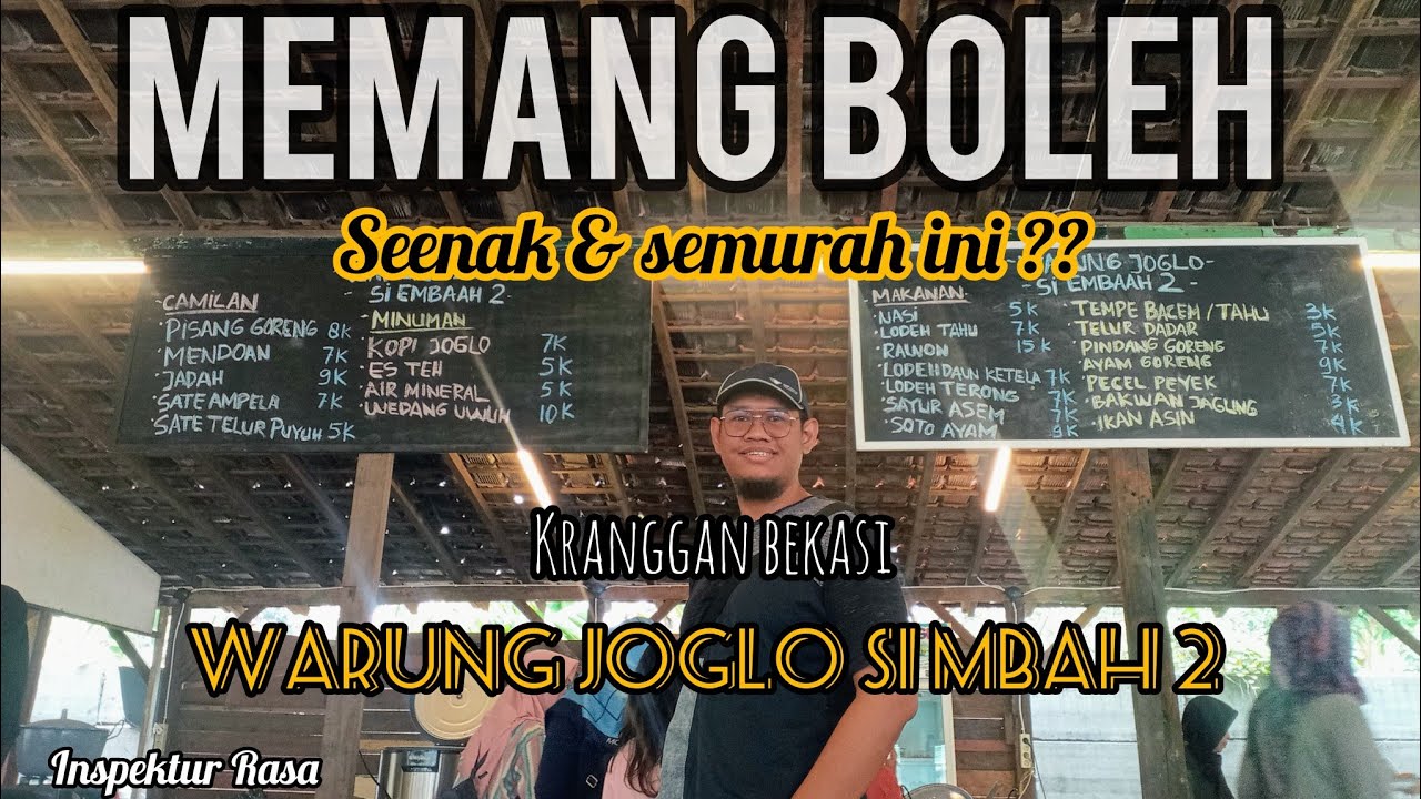 MAKAN DISINI JADI KANGEN KAMPUNG HALAMAN - WARUNG JOGLO SI MBAH 2 - YouTube