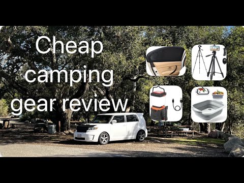 Cheap car camping gear review - YouTube