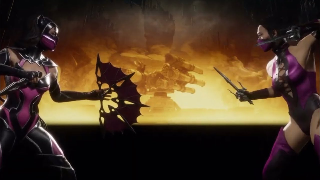 Mortal Kombat 11 - Kitana (Catwoman) vs Mileena - YouTube