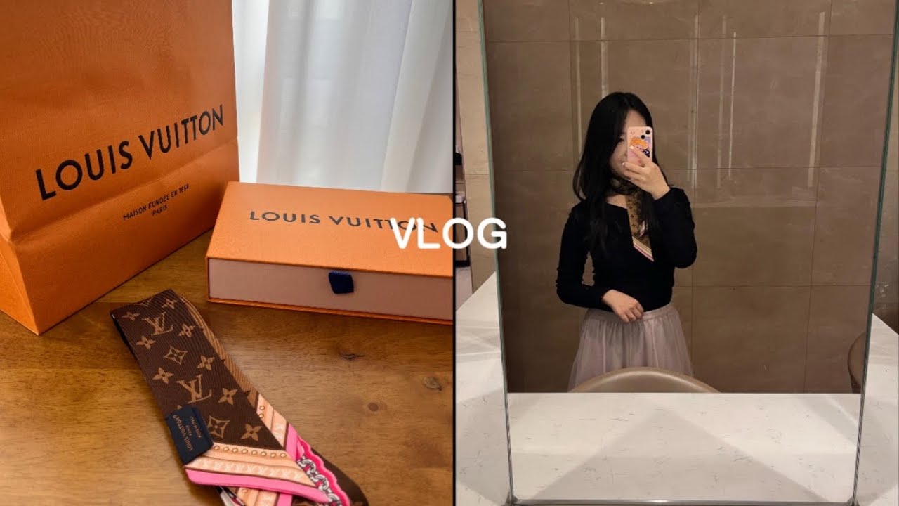 Vlog일상 브이로그 스트레스에는 금융치료 루이비통 방도 구매 커플 맨투맨 송리단길 리틀넥 카페 페퍼 구리 카페