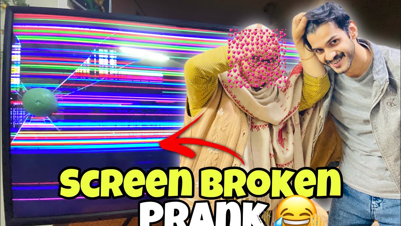 Screen Broken TV prank on Mama😂. Prank Gone wrong😭 - YouTube