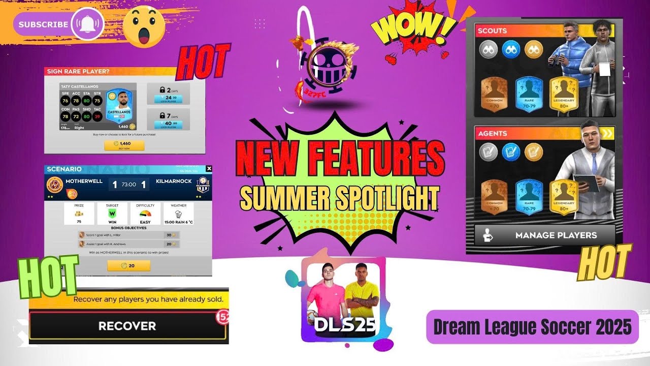 NEW FEATURE IN SUMMER SPOTLIGHT UPDATE DREAM LEAGUE SOCCER 2025 -SUMMER SPOTLIGHT UPDATE DLS25 ...