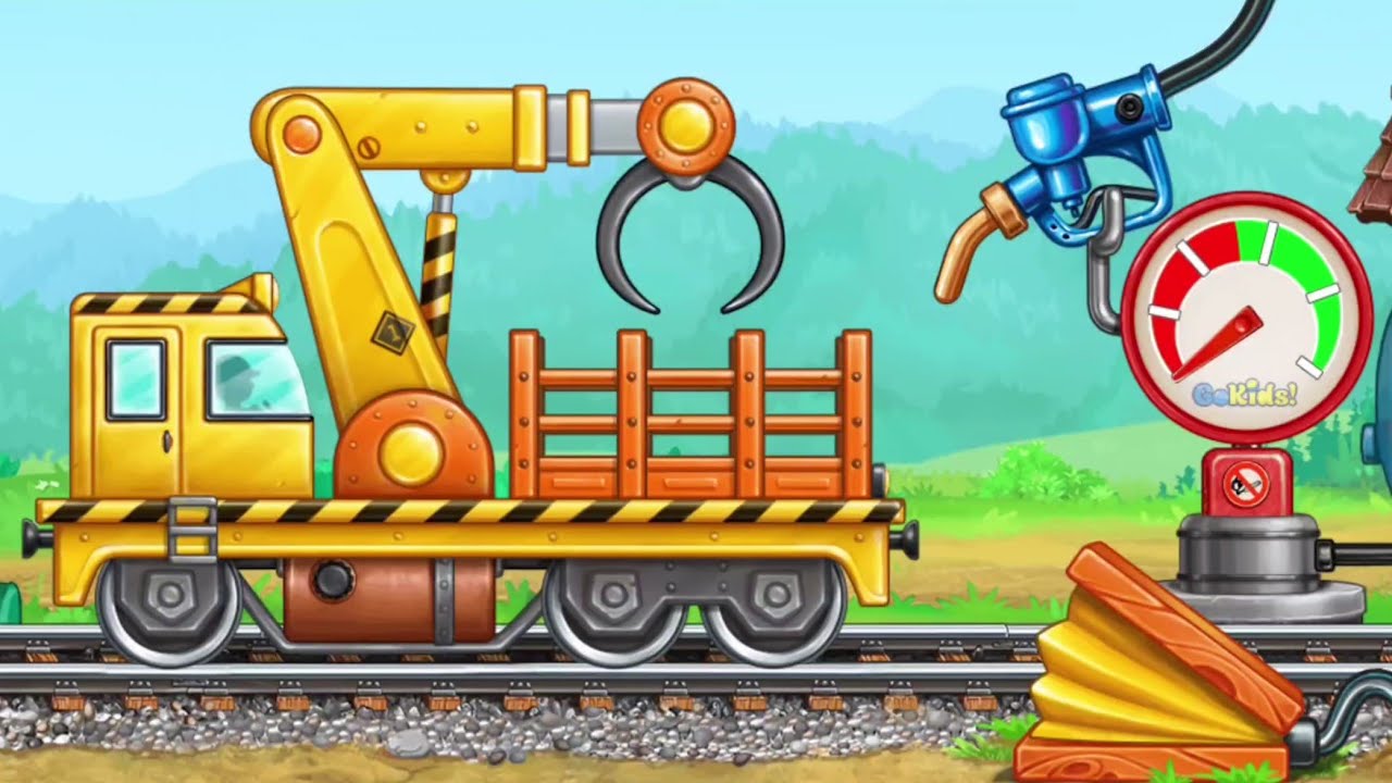 PERMAINAN KONTRUKSI ANAK MENYUSUN KENDARAAN KERETA API | KARTUN ANAK ...