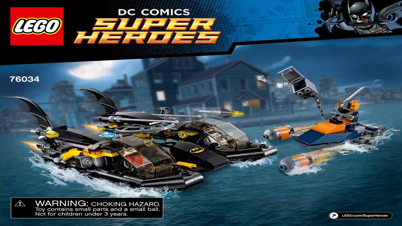 LEGO instructions - Super Heroes - 76034 - Batboat Harbor Pursuit - YouTube