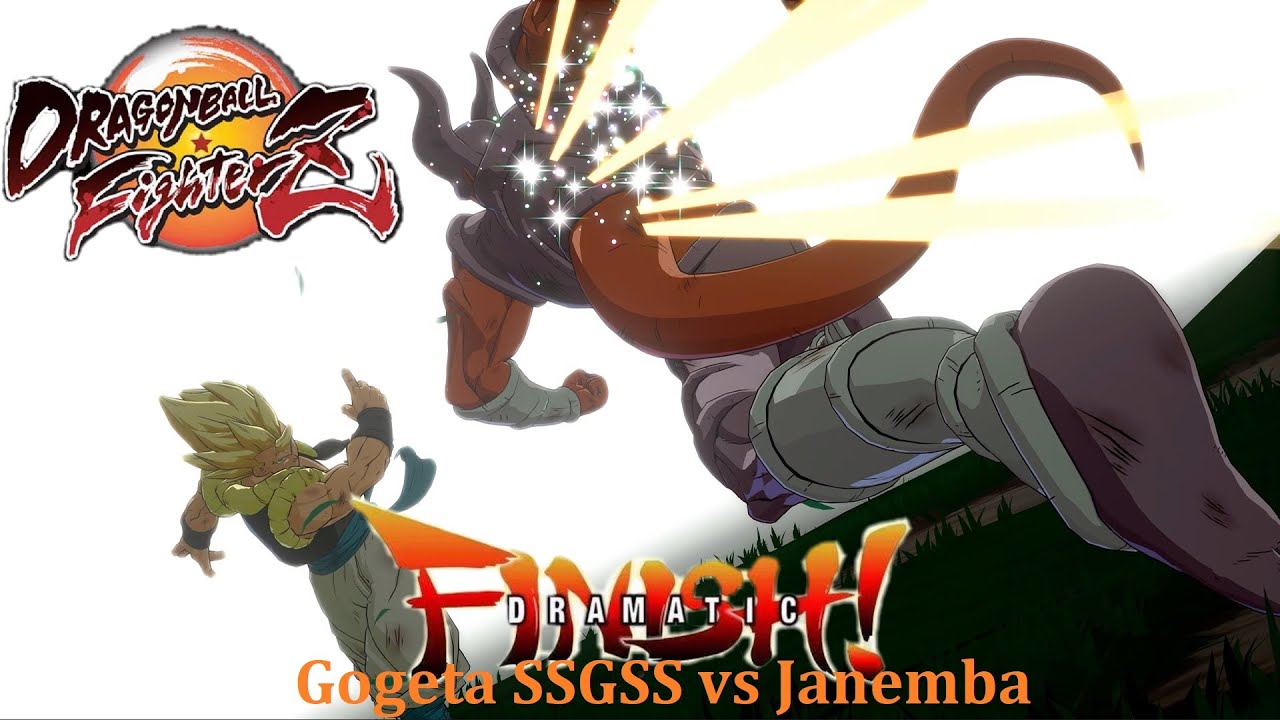 Dragon Ball FighterZ Gogeta SSGSS vs Janemba Dramatic Finish - YouTube