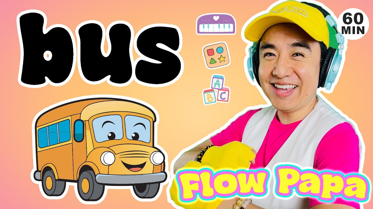 Wheels on the Bus + ABCs – Sing, Learn & Ride Together! Educational ...