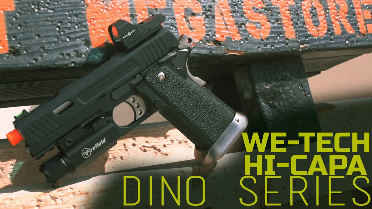 WE-Tech Hi-Capa Dino Series 1911 | Airsoftmegastore.com - YouTube