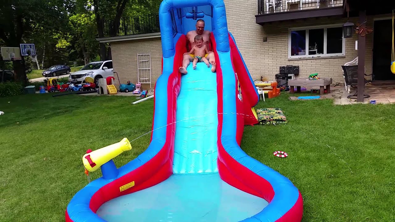 Double Cannon Blast Slide - YouTube