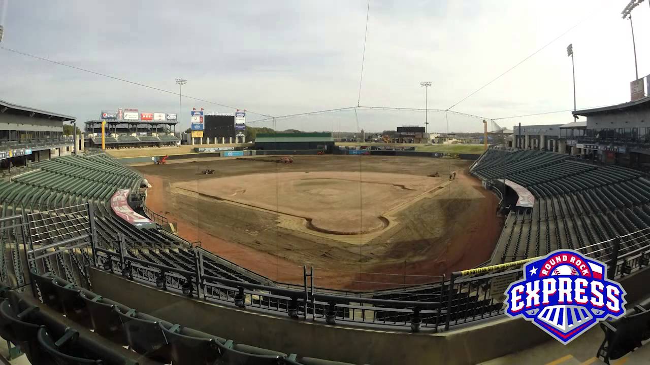 Field Construction Time Lapse at Dell Diamond - YouTube